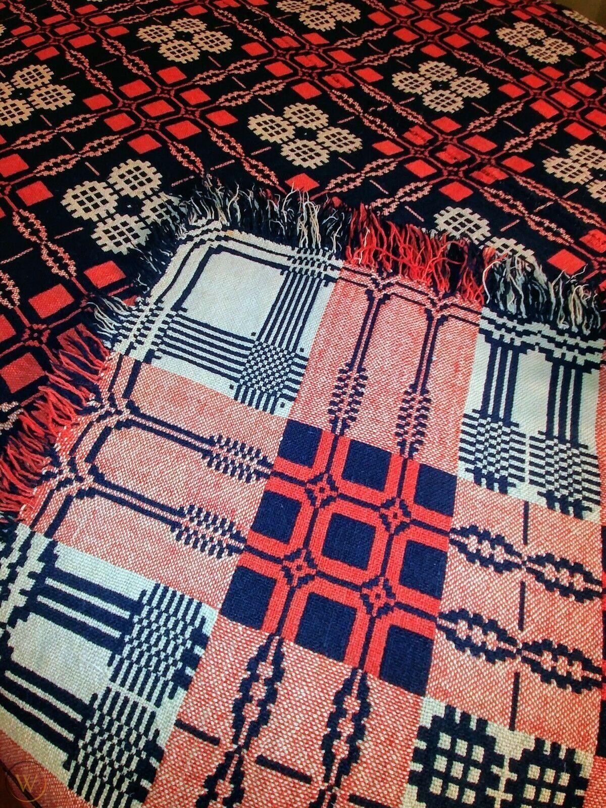 American Woven Coverlets - WorthPoint American Woven Coverlets - WorthPoint